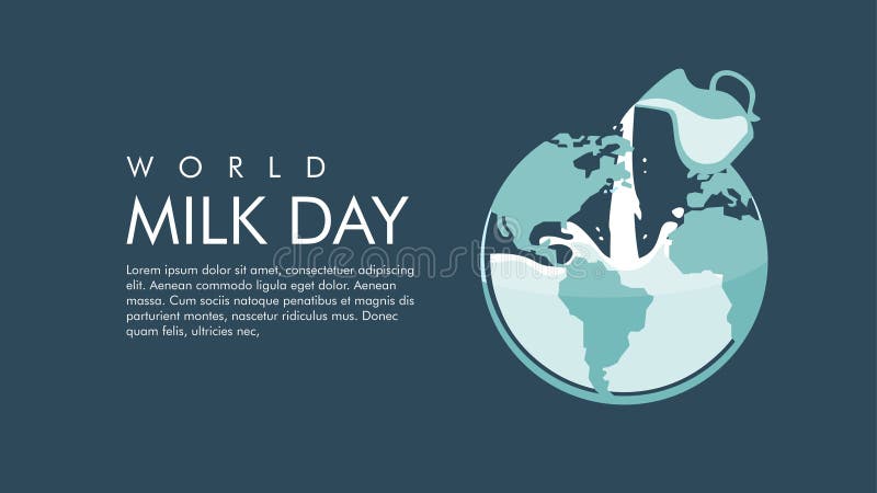 Vector World Milk Day Background Template Stock Illustration ...