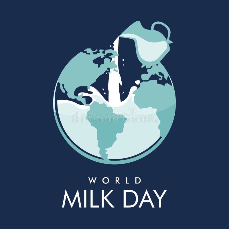 Vector World Milk Day Poster Template Stock Vector - Illustration of ...