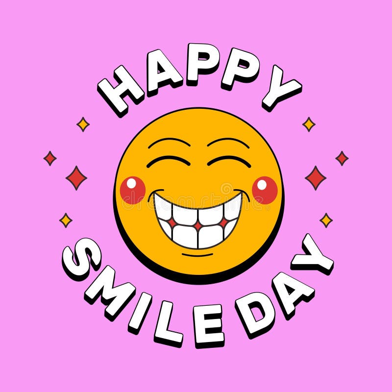 Vector World Smile Day Poster Template Stock Vector - Illustration of ...