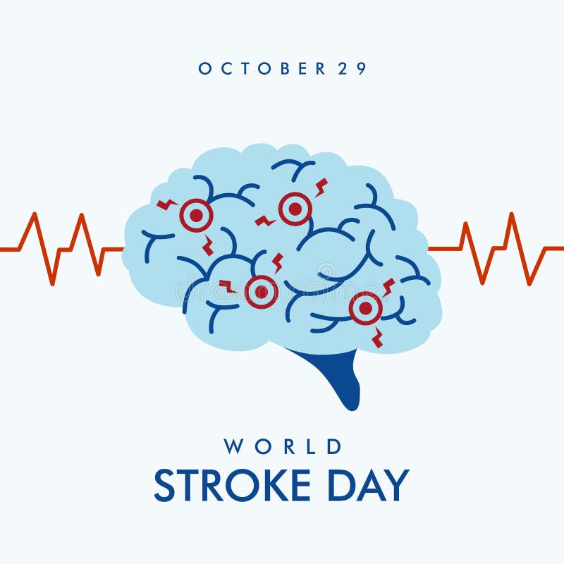 Vector World Stroke Day Poster Template Stock Illustration ...