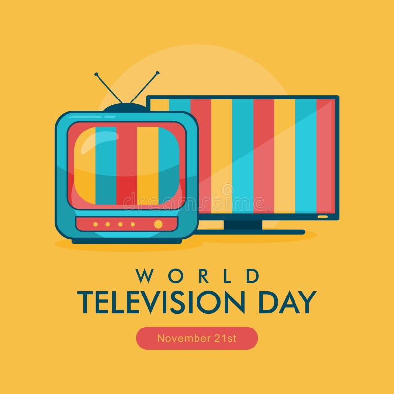 Vector World Television Day Banner Template Stock Vector - Illustration ...