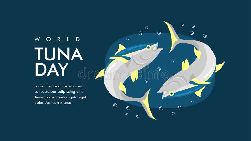Vector World Tuna Day Background Template Stock Illustration ...