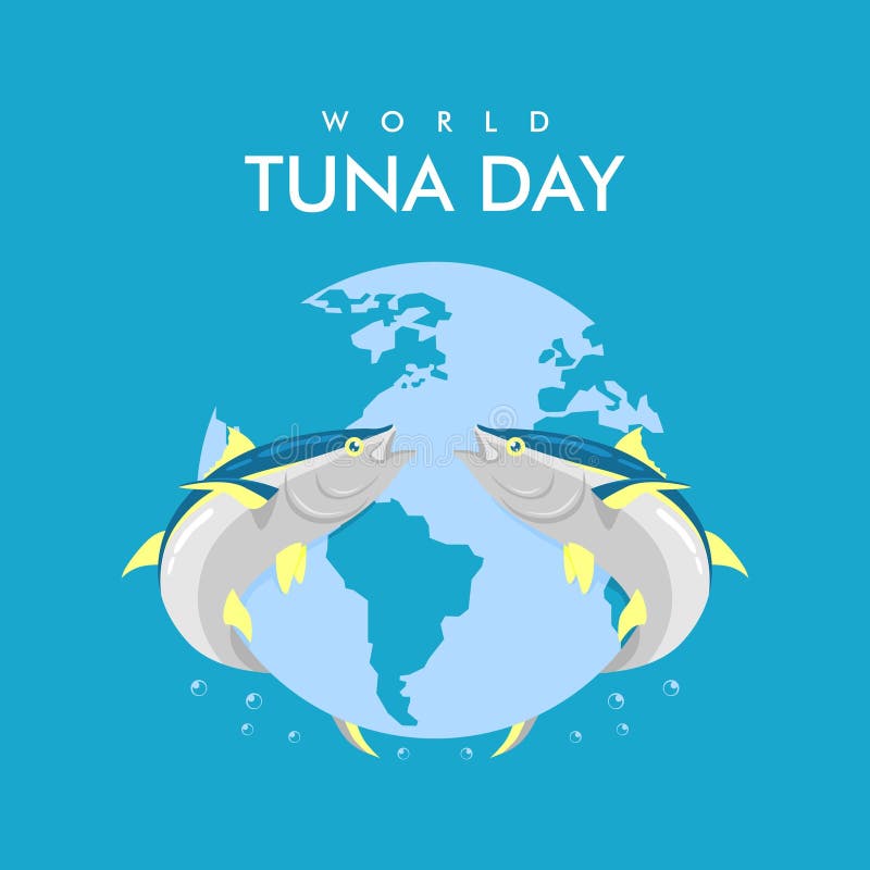 Vector World Tuna Day Poster Template Stock Vector - Illustration of ...