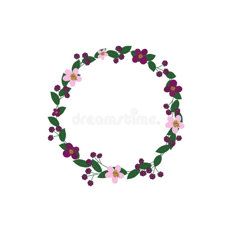 Raspberry Blossom Isolated Stock Illustrations – 454 Raspberry Blossom ...