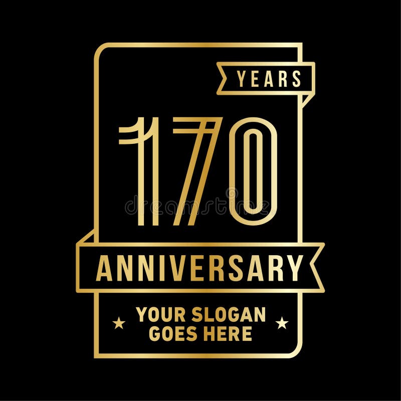 170 Years Celebrating Anniversary Design Template. 170th Logo. Vector ...
