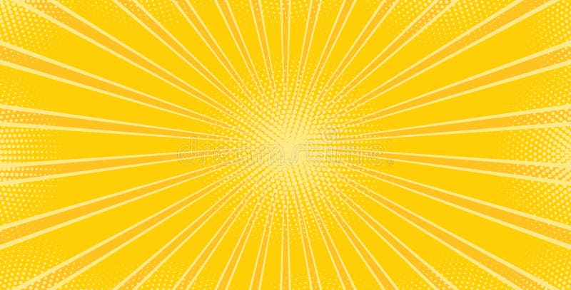 Vector Yellow Abstract Ray Background. Light of Sunburst. Yellow ...