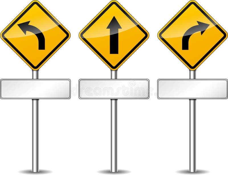 One way direction sign stock vector. Illustration of stress - 10367685