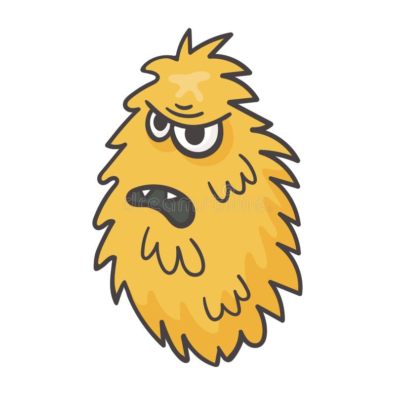 Yellow Fuzzy Monster Stock Illustrations – 113 Yellow Fuzzy Monster ...