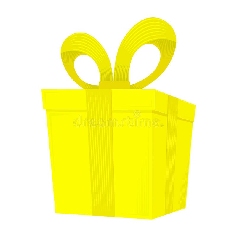 Yellow Gift Bag with Baby Accessories Pattern Stock Vector ...