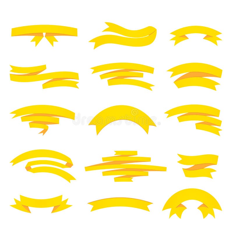 Yellow Ribons Stock Illustrations – 9 Yellow Ribons Stock Illustrations ...