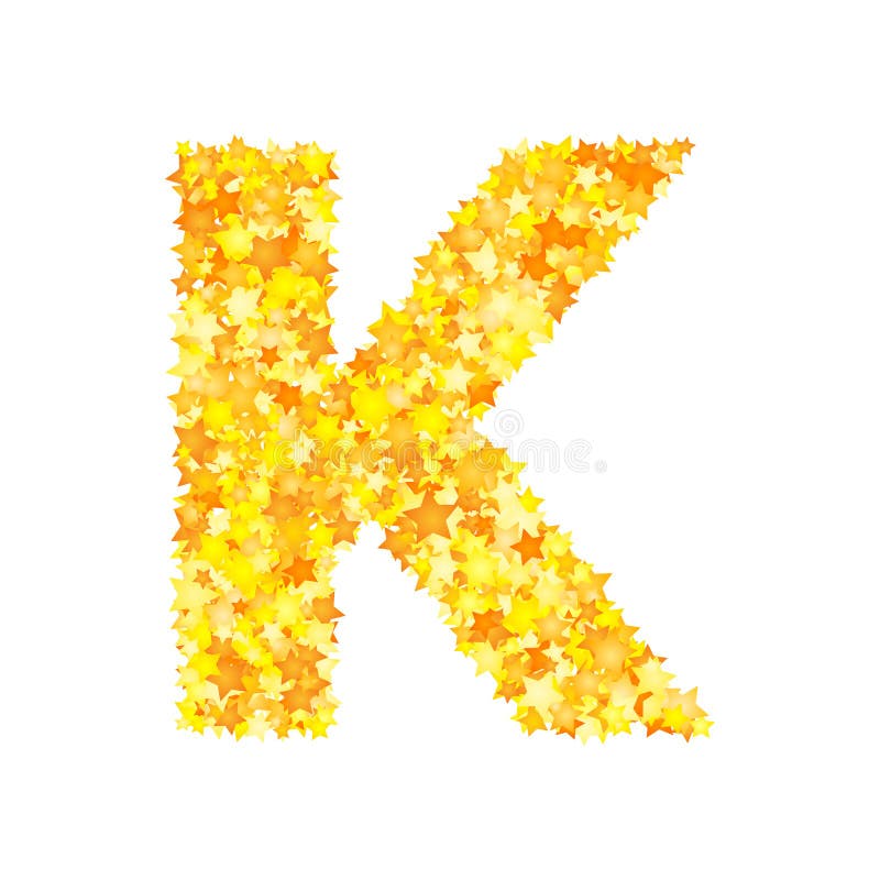 Vector Yellow Stars Font, Letter T Stock Vector - Illustration of ...
