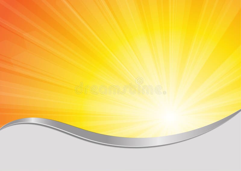 Vector : Yellow Summer Background with Stripe and White Space Stock ...