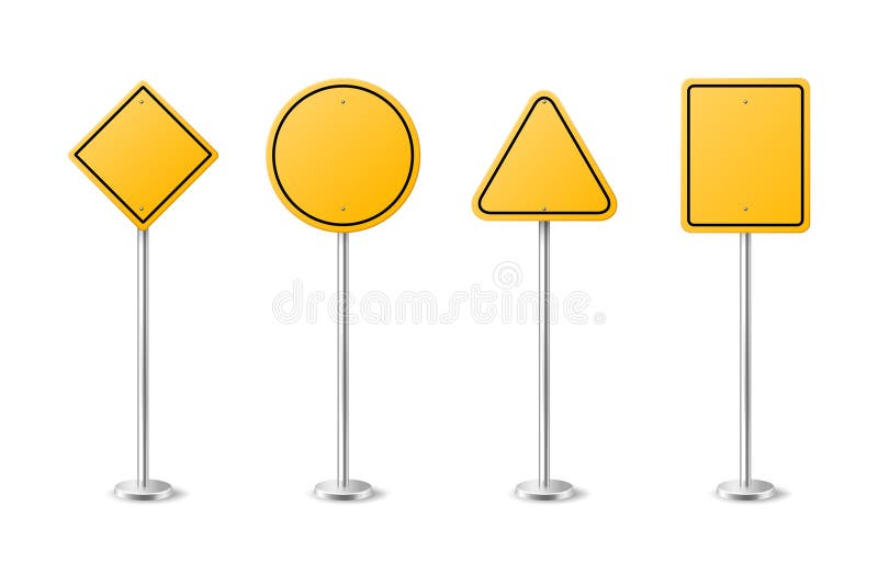 Danger, Rhombus Yellow Warning Signs - Vector Health and Safety Design ...