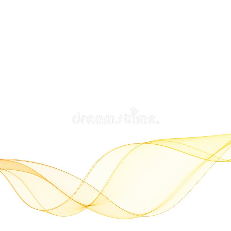 Vector Yellow Wave. Modern Illustration. Eps 10 Stock Vector ...