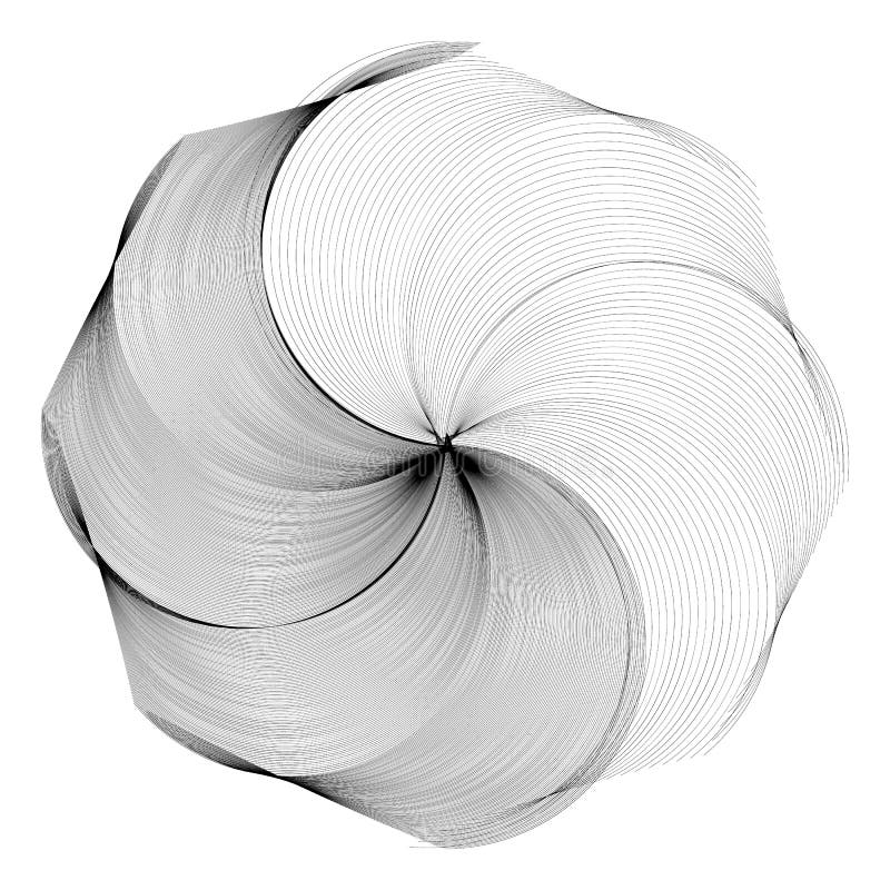 Vector Yin and Yang Symbol from Half-rings Stock Vector - Illustration ...