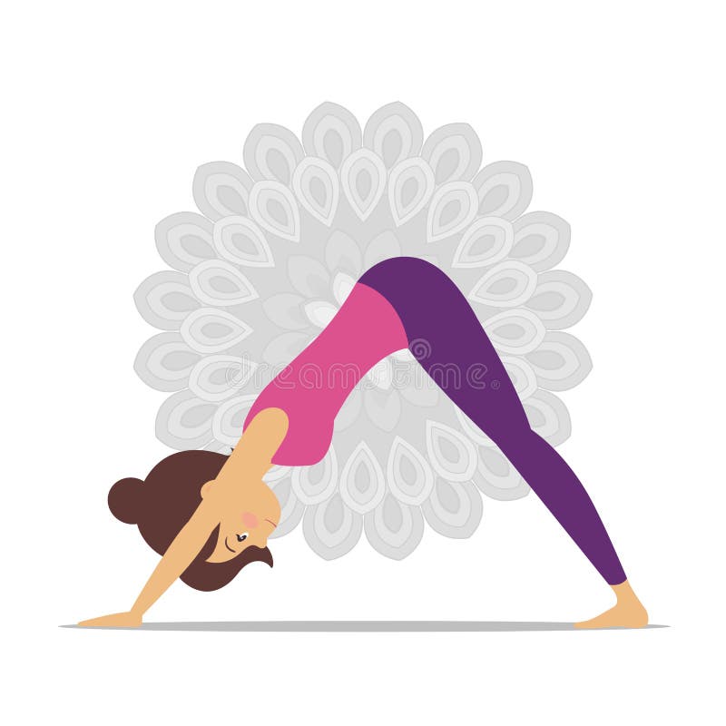 Vector Yoga Pose stock illustration. Illustration of yoga - 70039668
