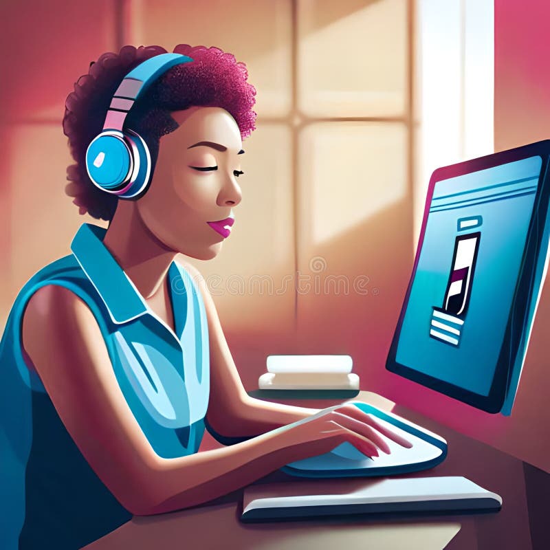 Student Working Laptop Library Stock Illustrations – 825 Student ...