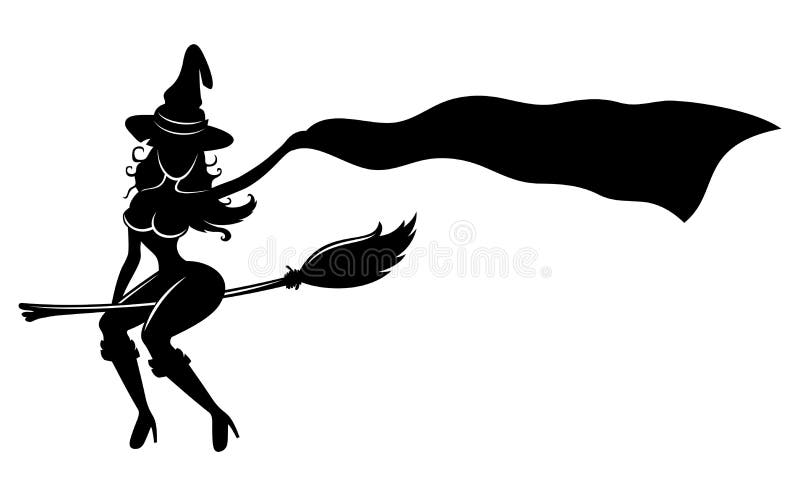 Vector Zeichen hexe vektor abbildung. Illustration von zeichnung - 43208675