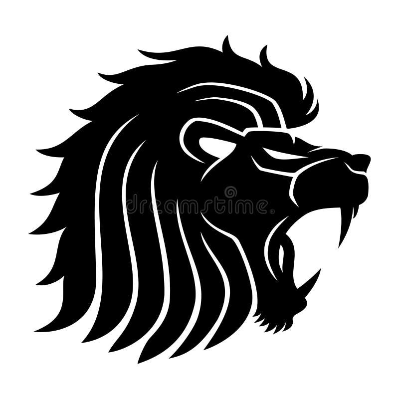 Vector Zeichen Löwe vektor abbildung. Illustration von kopf - 49250330