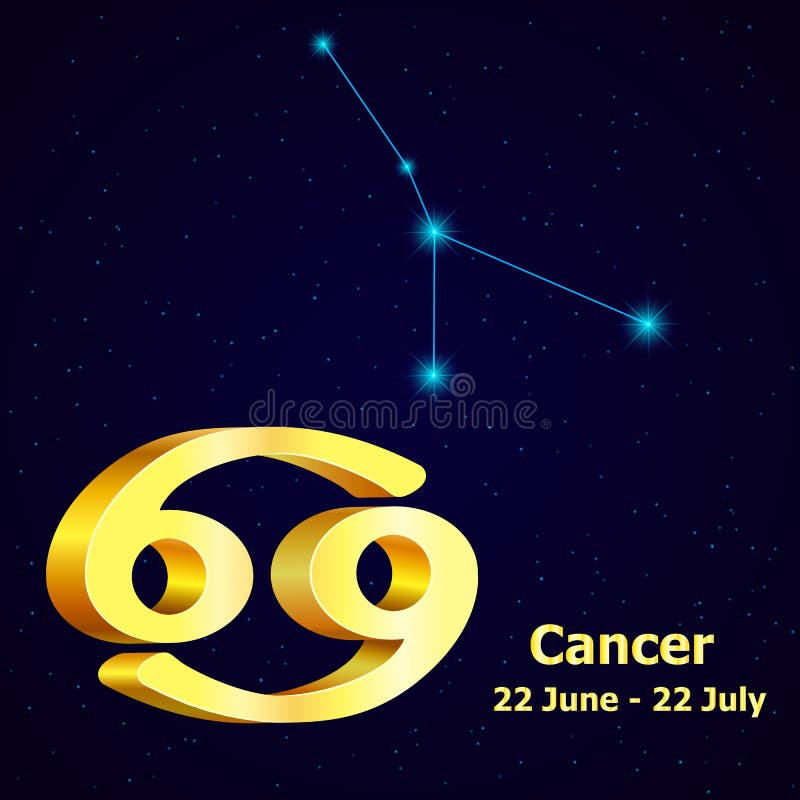 Vector zodiac sign Cancer. stock vector. Illustration of aquarius ...