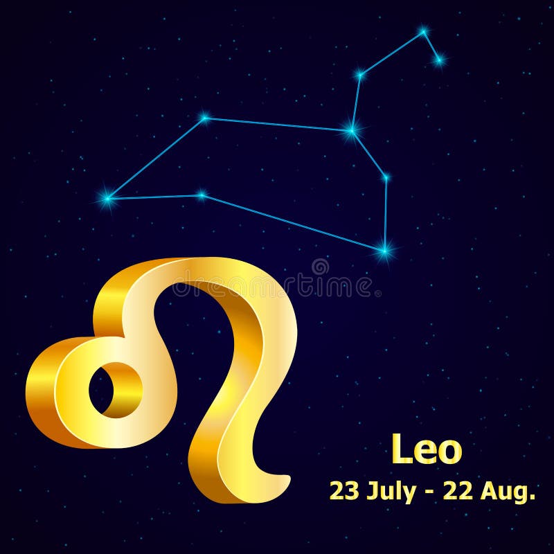 Vector zodiac sign Leo. stock vector. Illustration of black - 69509158