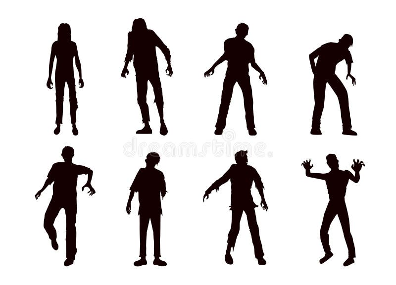 Zombie collection stock vector. Illustration of green - 27025706