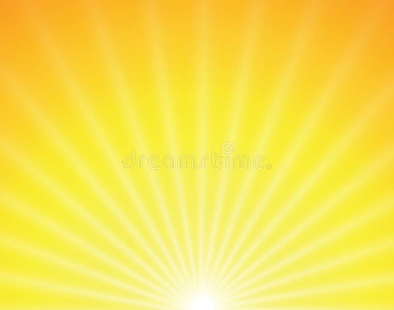Vector Zon Op Gele Achtergrond Vector Illustratie - Illustration of ...