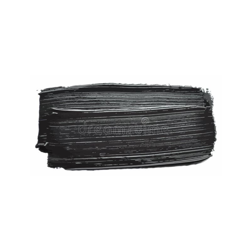 Vector zwarte verfstreep vector illustratie. Illustration of kleurstof ...