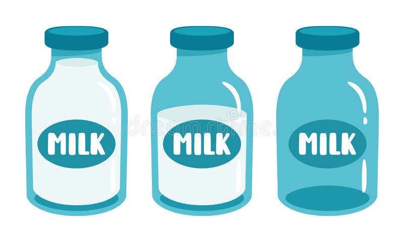 Vectorafbeelding Van Melkfles Stock Illustratie - Illustration of ...