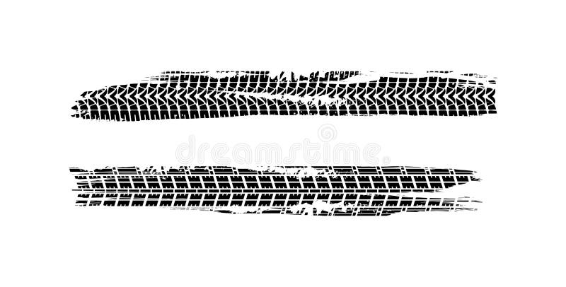 Vectorafdruk, Gestructureerd Bandenspoor . Design-element Trede ...