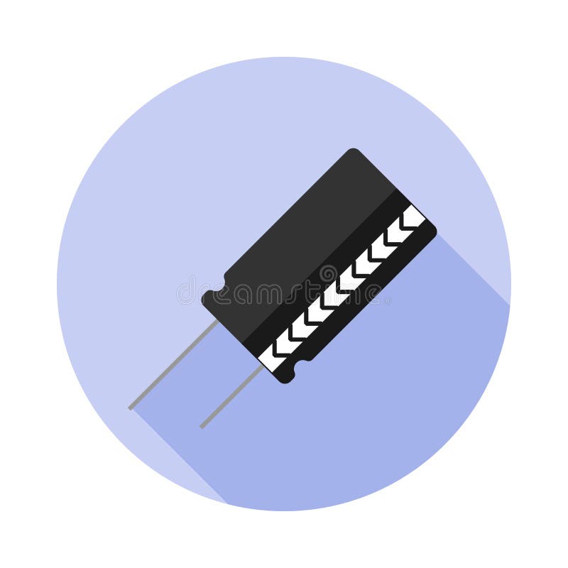 Vectorbeeld Van Een Condensator Vector Illustratie - Illustration of ...