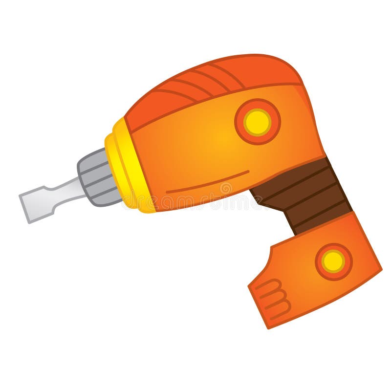 Vector van de boormachine vector illustratie. Illustration of ...