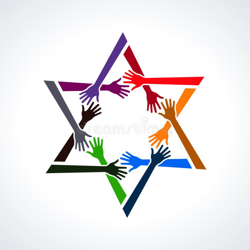 Vectordavid Star Human Hands Illustration Vector Illustratie ...