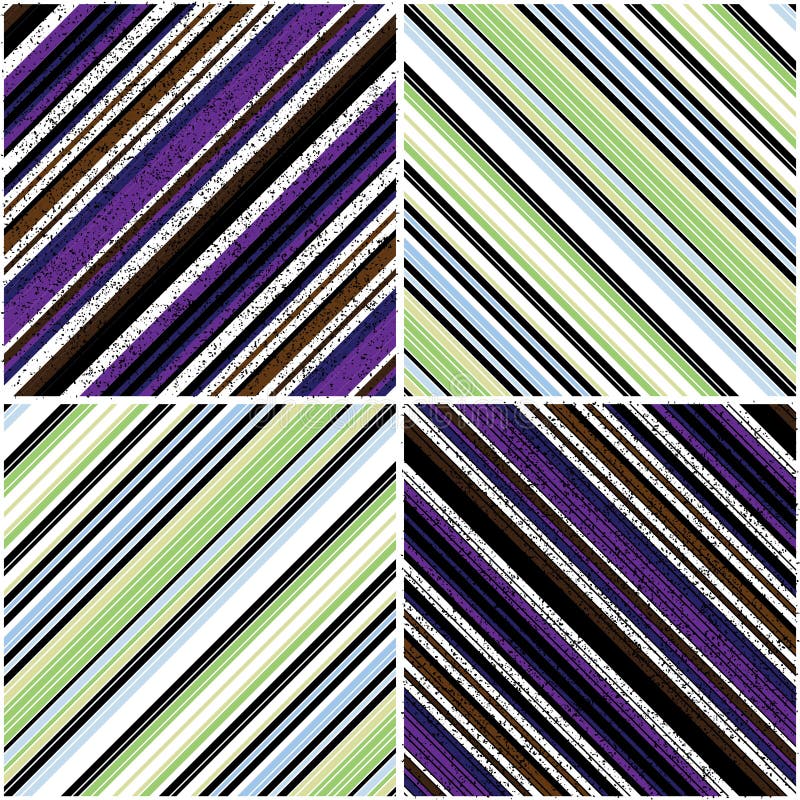 Vectorial Pattern Collection with Oblique Colored Segments_m Stock ...