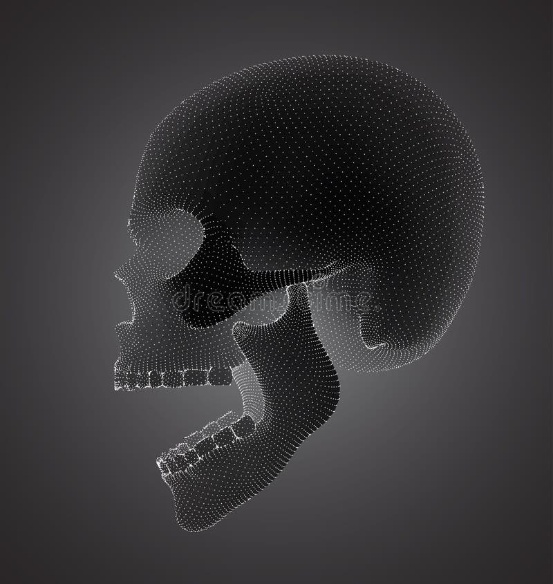 Vectorial Set of Human Skulls with Square and Triangular Stock Vector ...