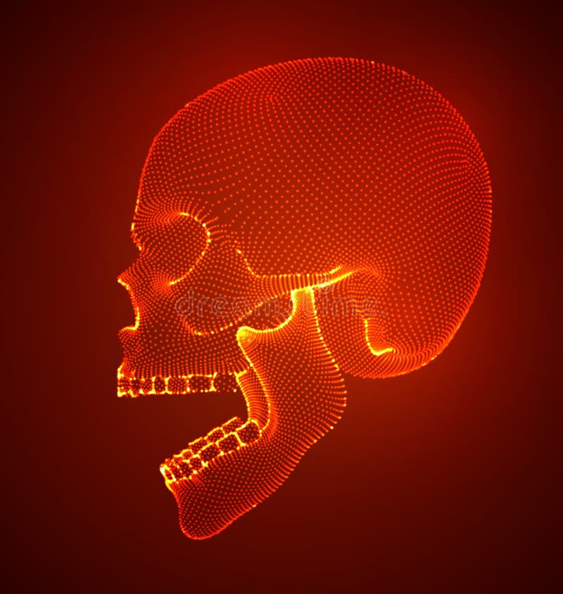 Vectorial Set of Human Skulls with Square and Triangular Stock Vector ...