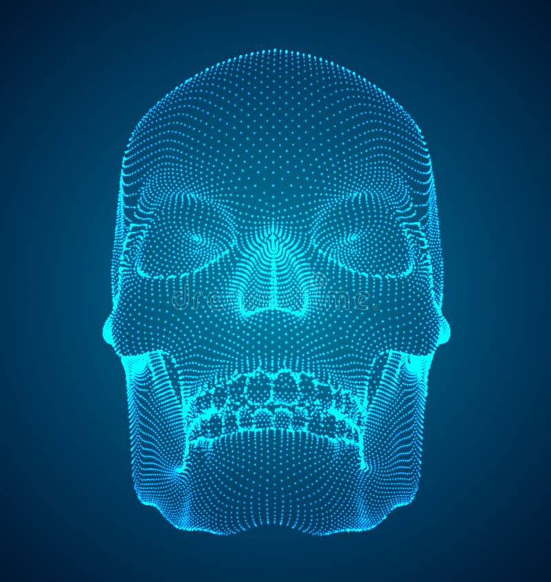 Vectorial Set of Human Skulls with Square and Triangular Stock Vector ...