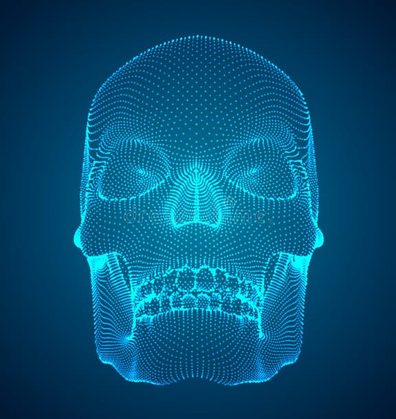 Vectorial Set of Human Skulls with Square and Triangular Stock Vector ...