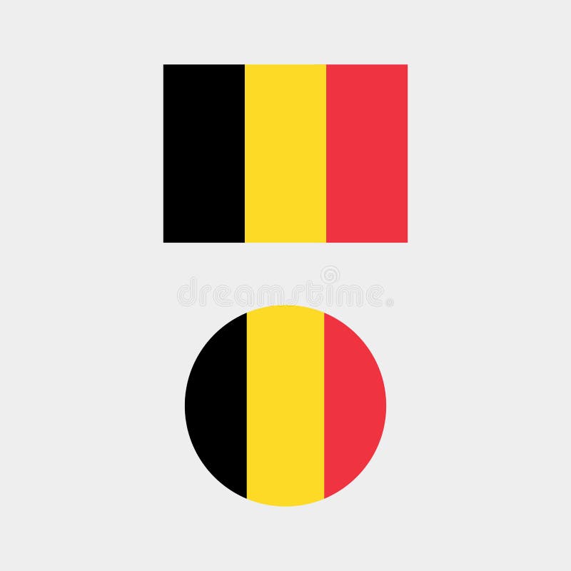 Vectoriel Du Drapeau Belge Ensemble De Vectoriels Du Drapeau Belge ...