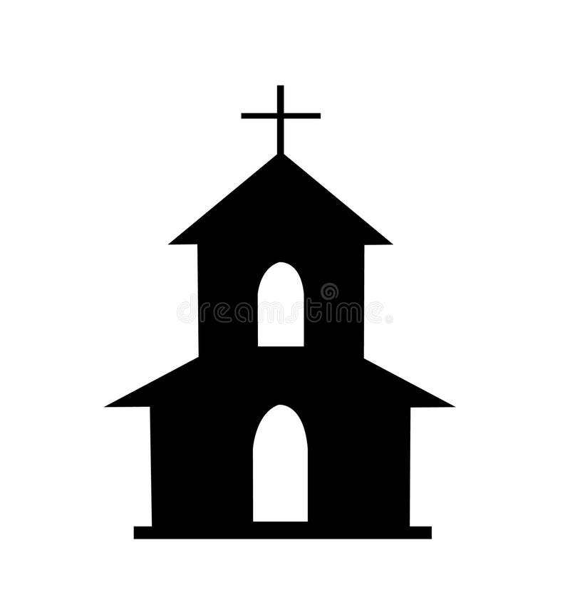 Vectorillustratie Kerkpictogram Vector Illustratie - Illustration of ...