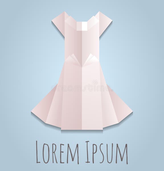 Vectorillustratie Van Een Document Origami Witte Kleding Vector ...