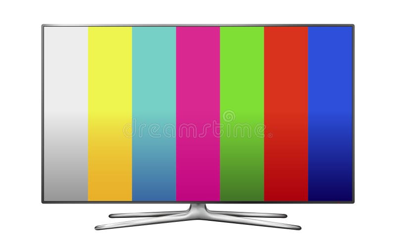 TV-testbeeld vector illustratie. Illustration of leuk - 89603892