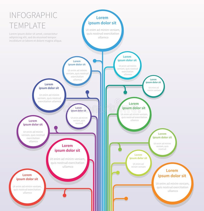 Vectorinfographics Van Het Boomproces Mindmap Vector Illustratie ...