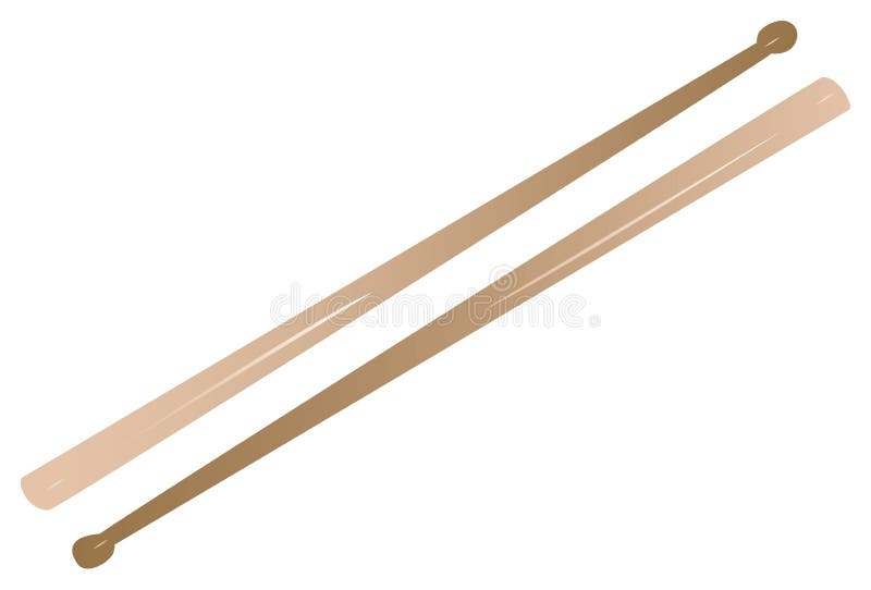 Drum and Sticks Line and Glyph Icon. Music Instrument Vector ...