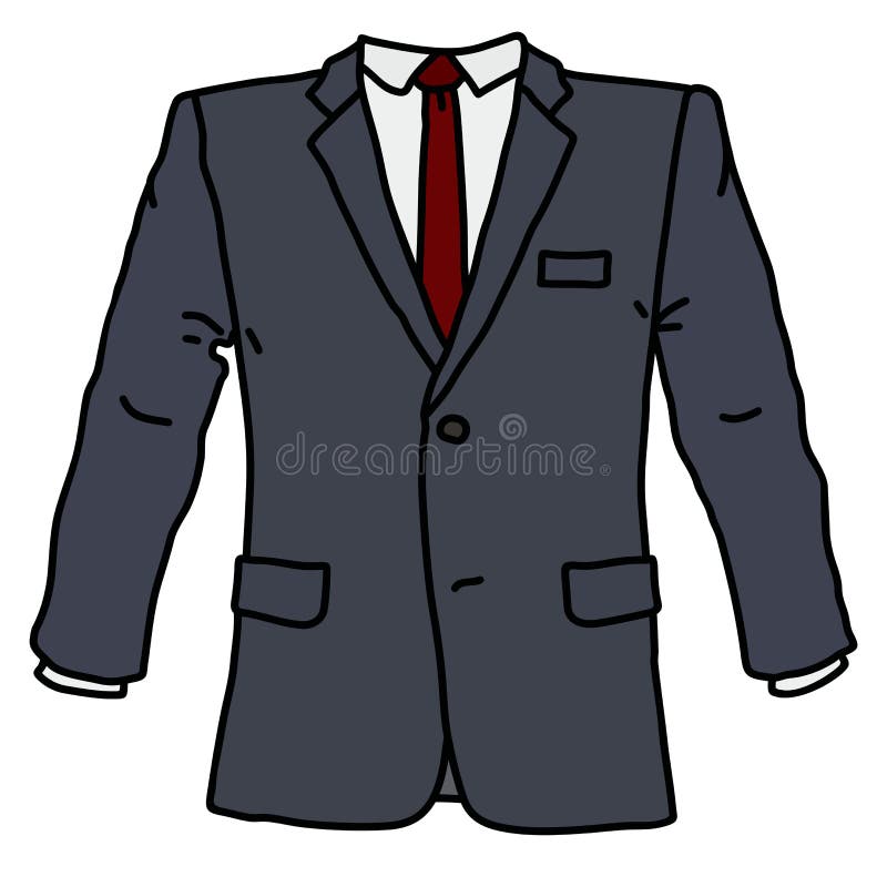 The dark gray jacket stock vector. Illustration of jacket - 124824444
