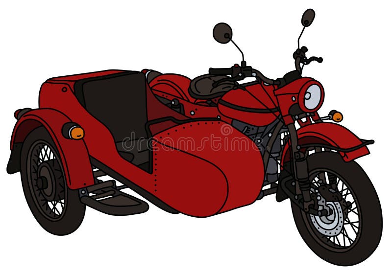 Motorcycle With Sidecar Clip Art