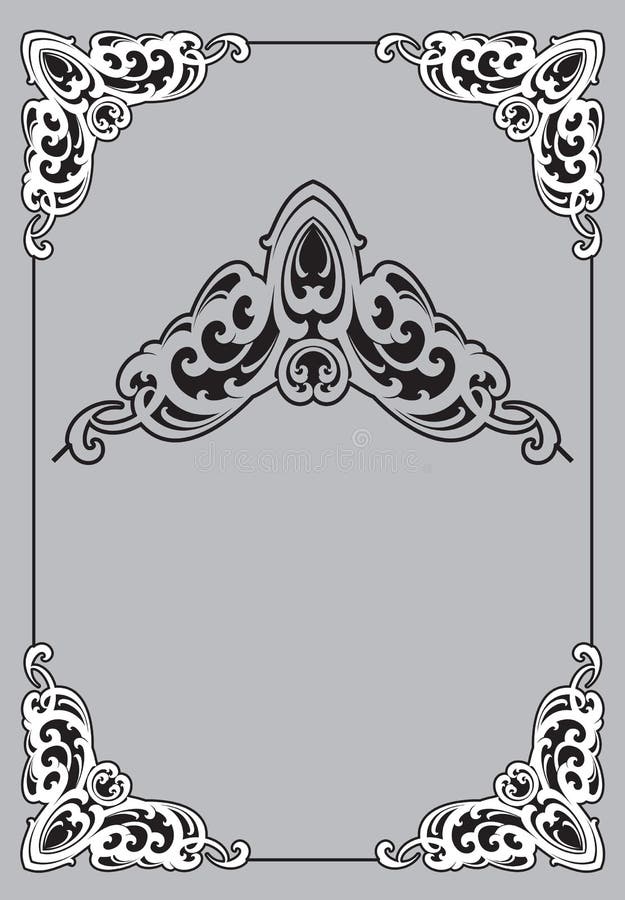 Vectorized Art Nouveau Frame Design. Stock Vector - Illustration of ...