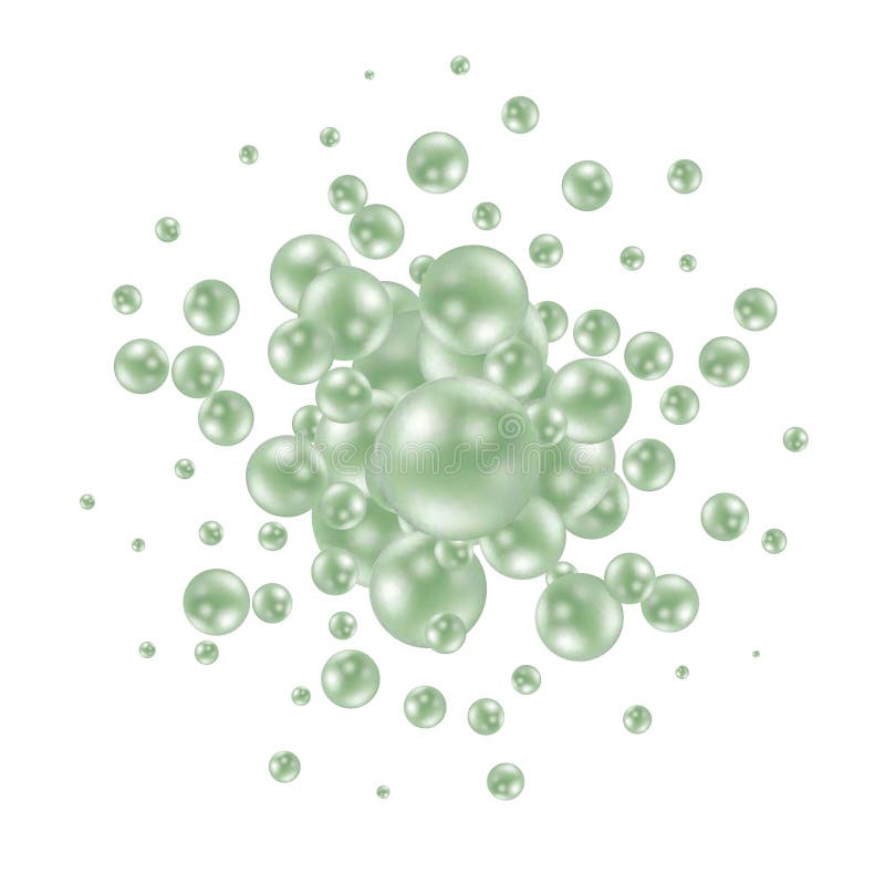 Vectorl Ight Green Shiny Circles on White Background. Eps 10 Stock ...