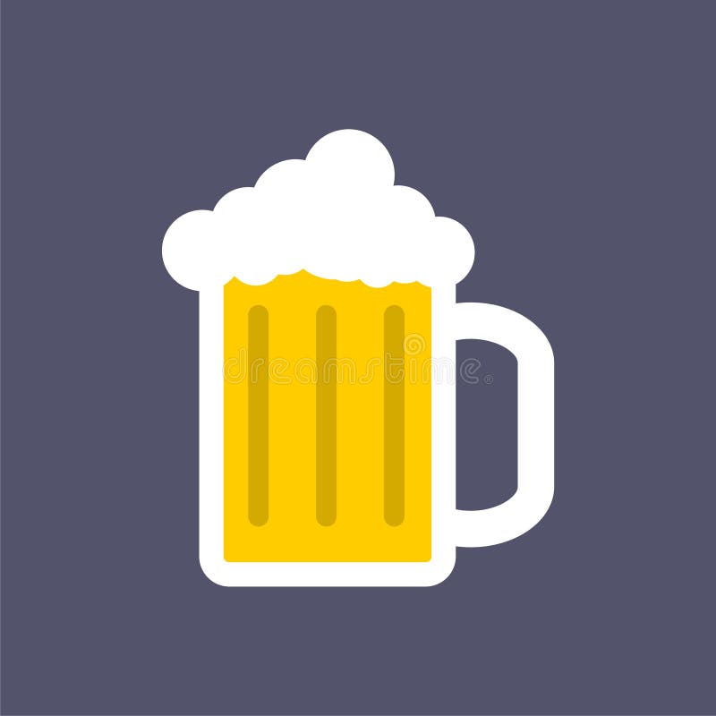 Vectorpictogram Bier Bierpictogram Vector Illustratie - Illustration of ...