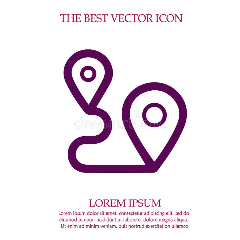Vectorpictogram voor map vector illustratie. Illustration of grafisch ...